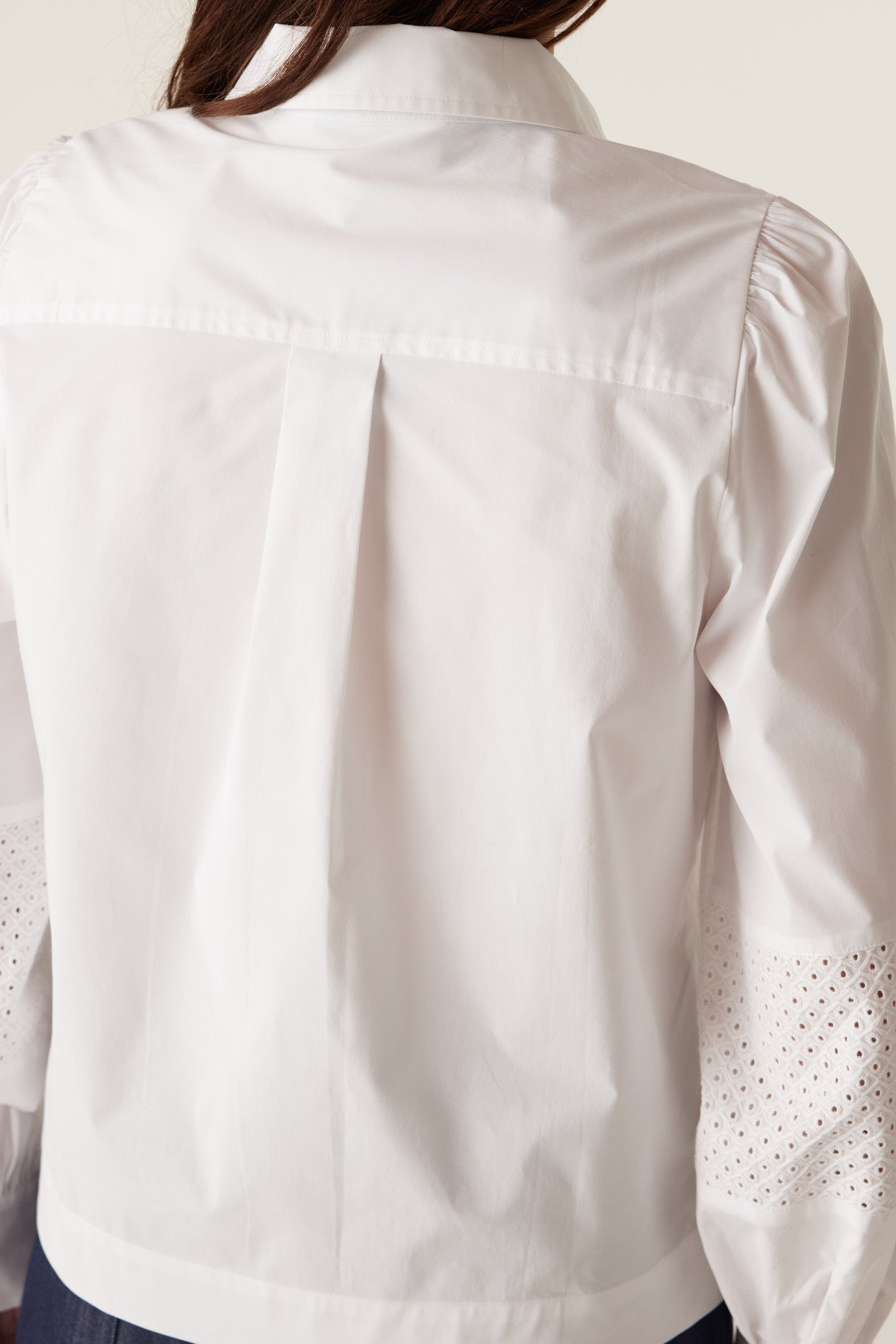 Isobel Embroidered Shirt - White – Cable Melbourne