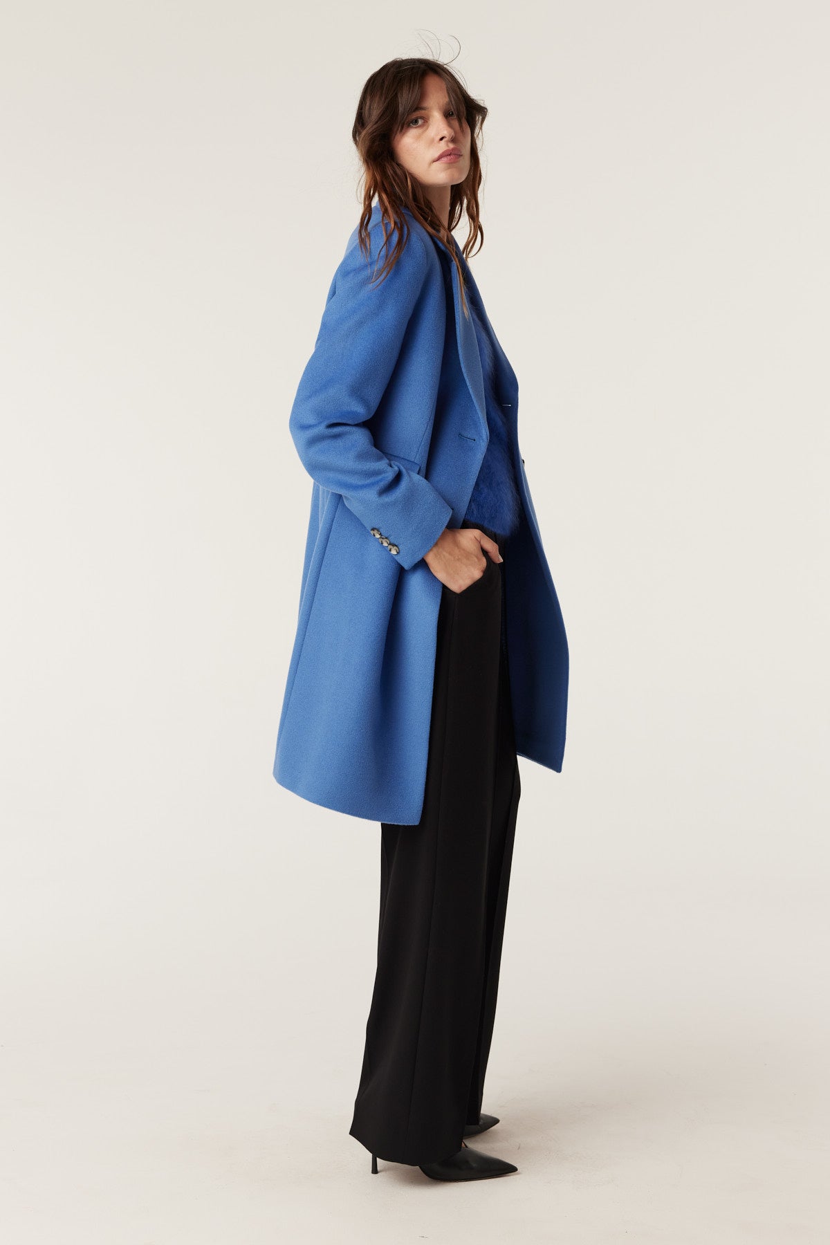Windsor Wool Coat - Sky Blue – Cable Melbourne