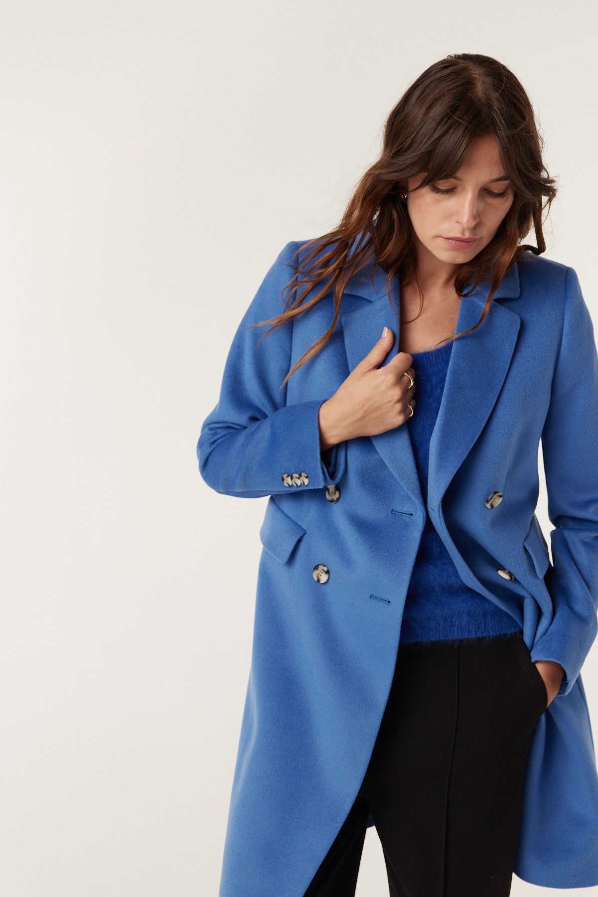 Windsor Wool Coat - Sky Blue – Cable Melbourne