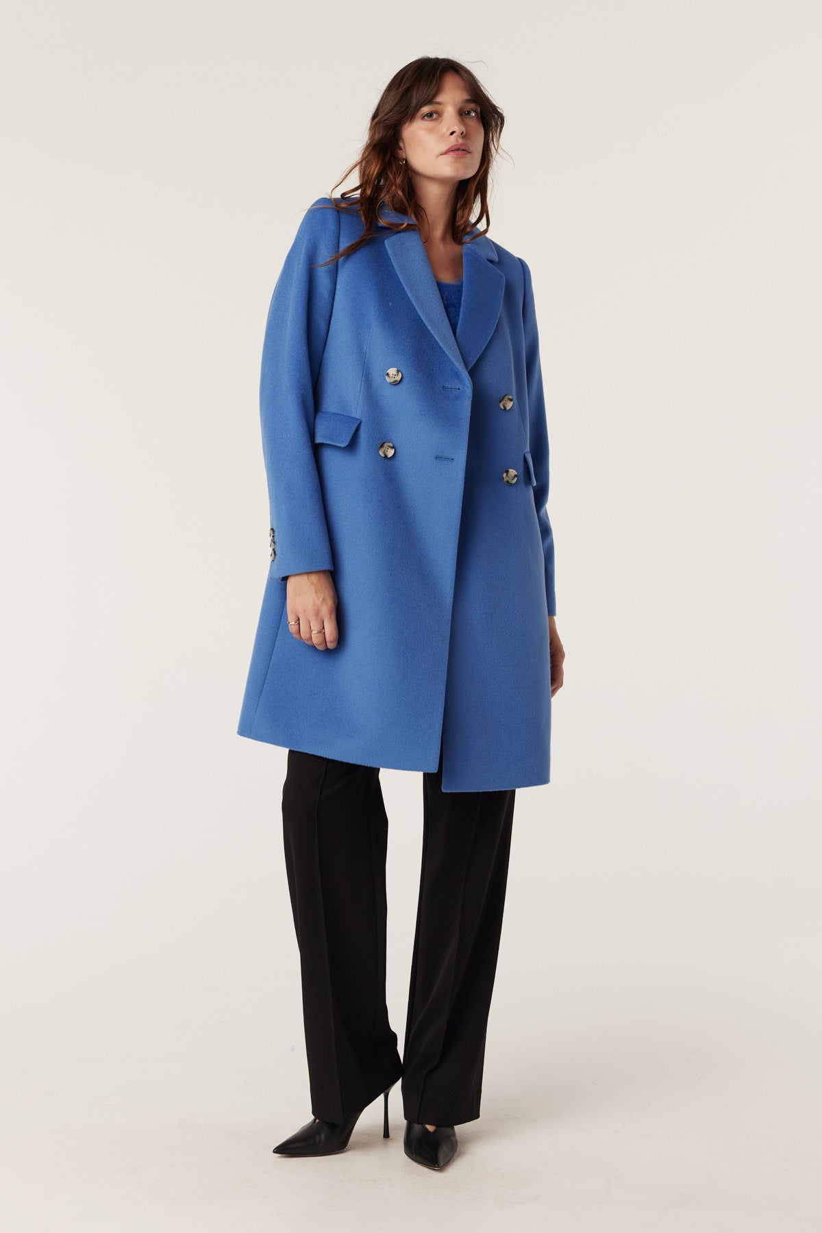 Windsor Wool Coat - Sky Blue – Cable Melbourne