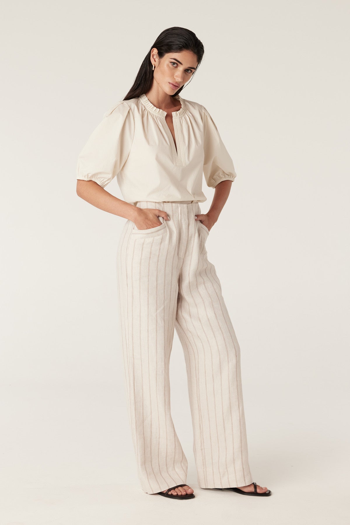 Ash Blouse - Ecru – Cable Melbourne