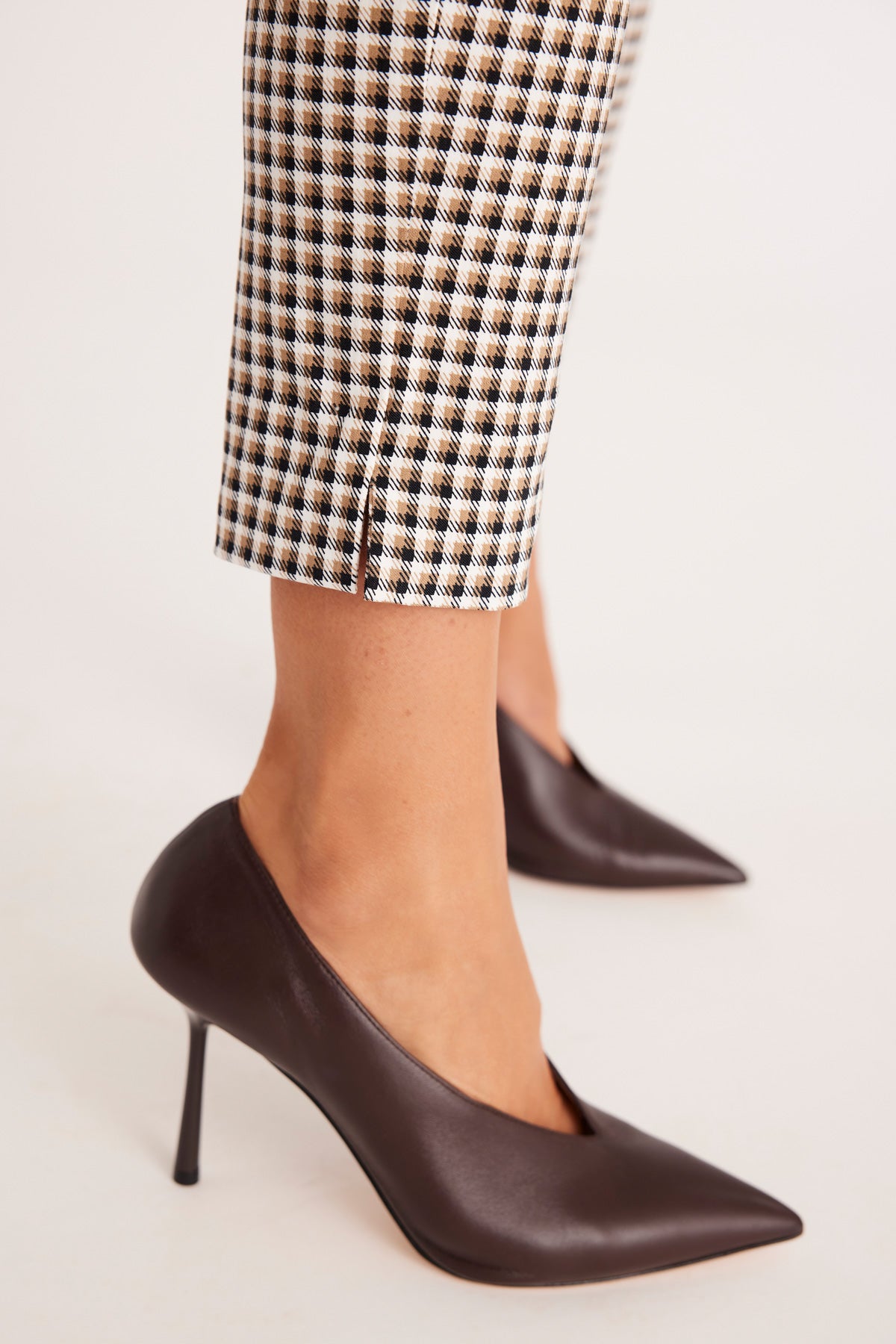 Liv Check Pant - Camel Check – Cable Melbourne