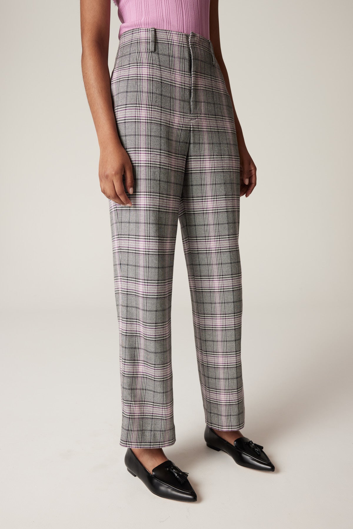 Elton Check Pant - Pink Check – Cable Melbourne