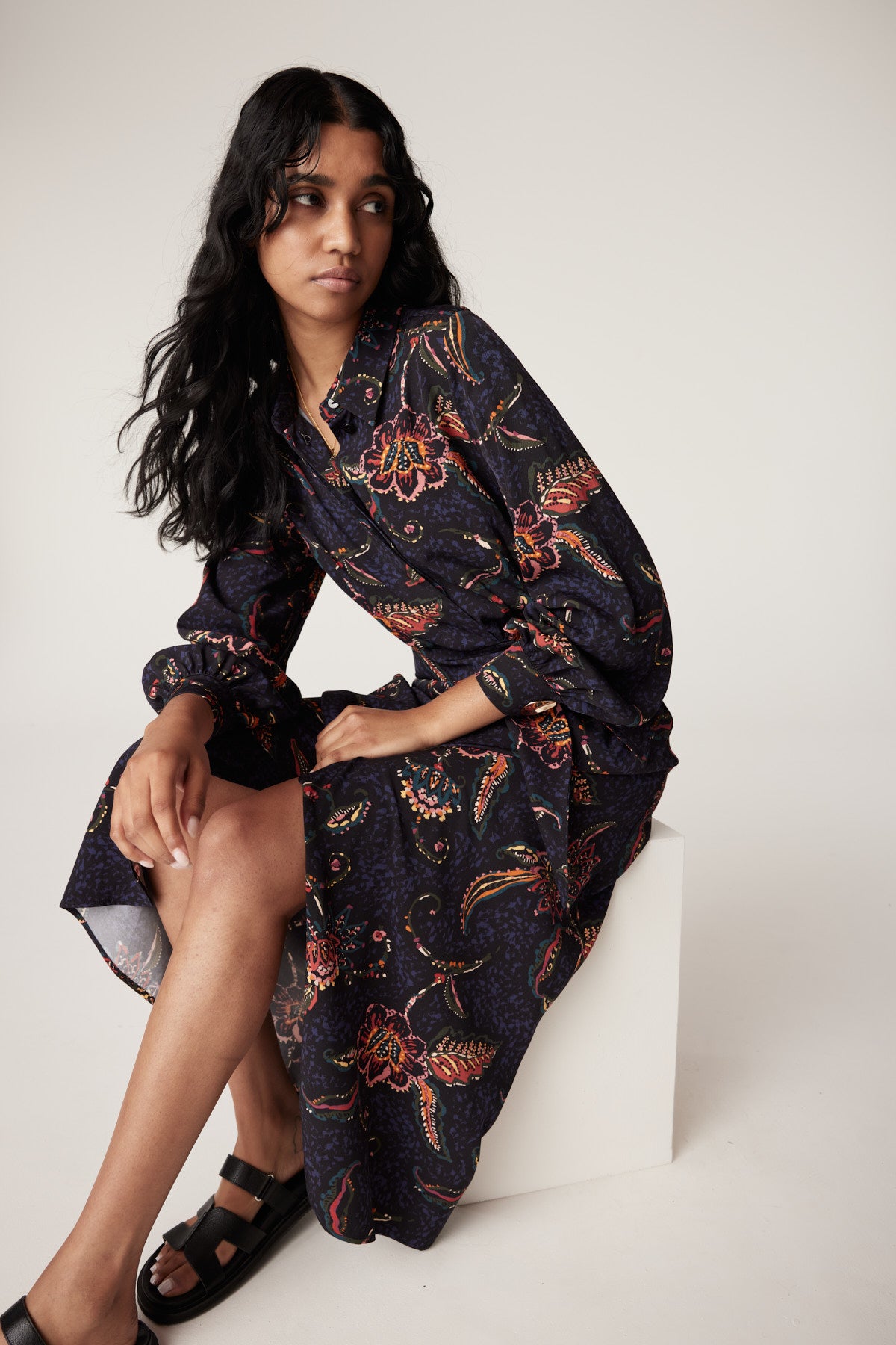 Pascal Shirt Dress - Floral Print – Cable Melbourne