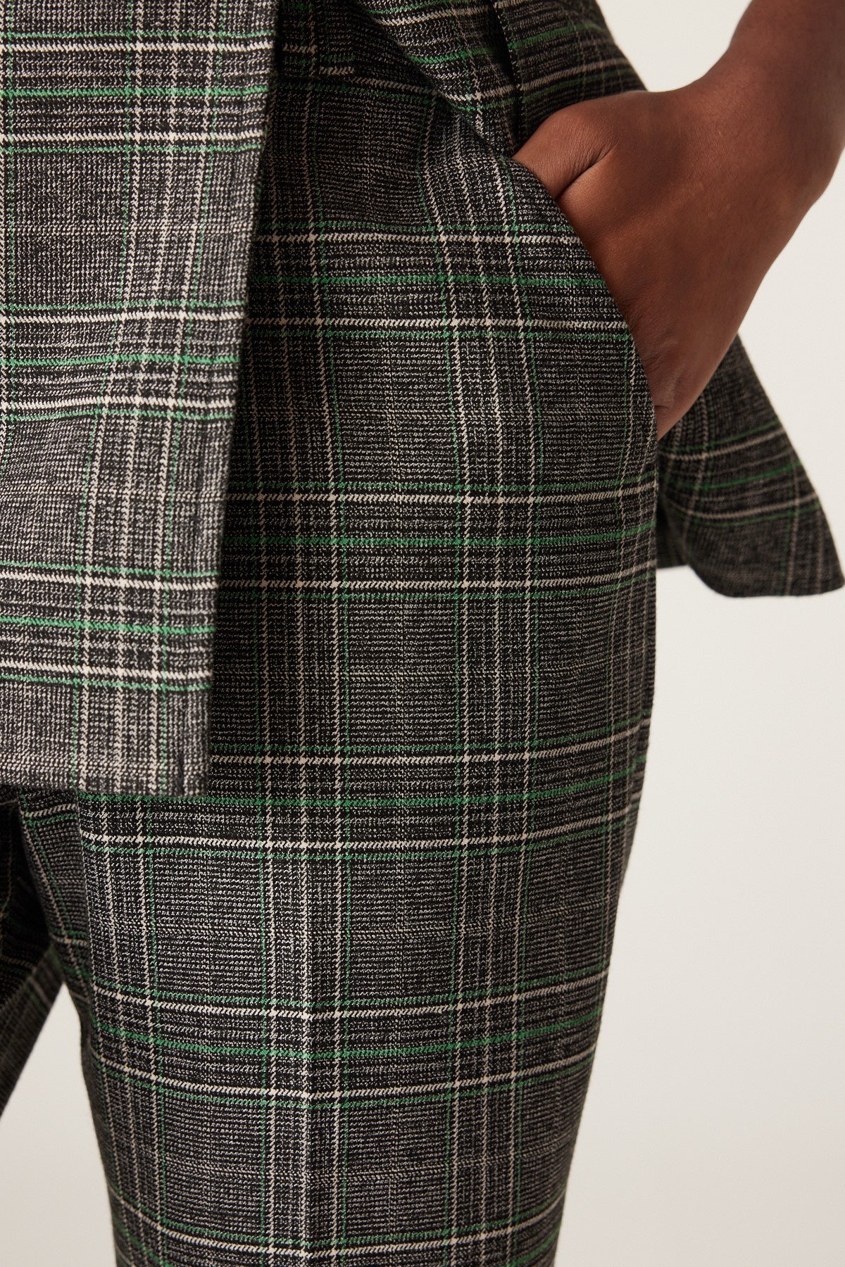 Lennon Check Pant - Green Check – Cable Melbourne